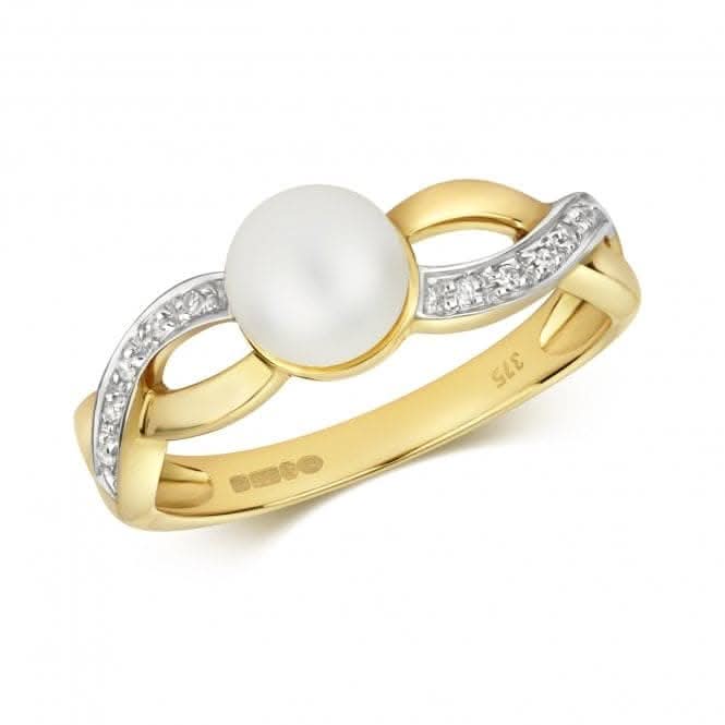 Gemstones Diamond & Fresh Water Pearl Ring RD271 – Acotis Diamonds