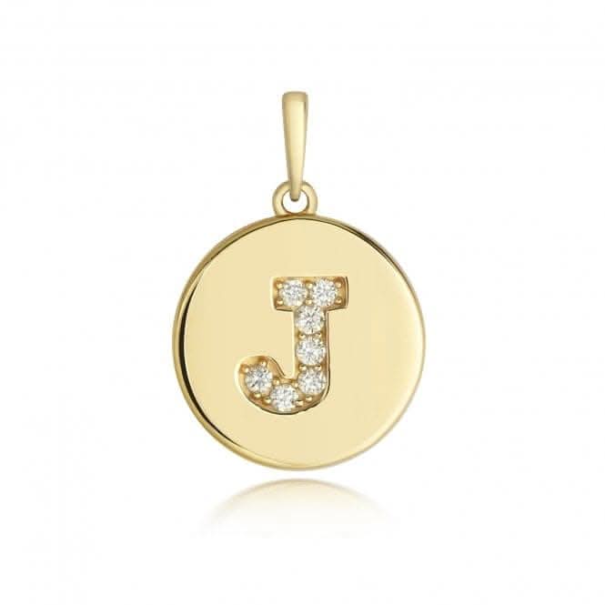 9ct Gold Diamond Initial J Pendant – Acotis Jewellery