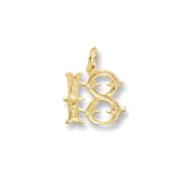 Gold Jewellery 9ct Yellow Gold 18Th Birthday Old English Pendant PN403 ...