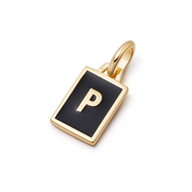 Alphabet Initial 18ct Gold Plated P Charm P#P_GP – Acotis Diamonds